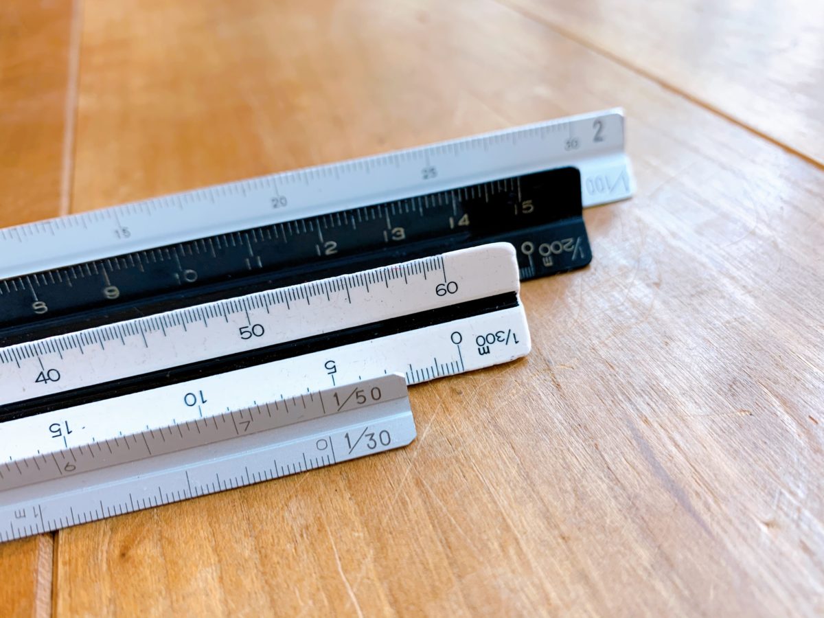 建築士の道具：三角スケール | ソライロブログ